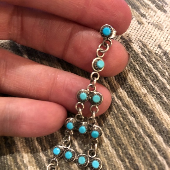 April Haloo | Jewelry | Vintage Zuni April Haloo Turquoise And Silver ...